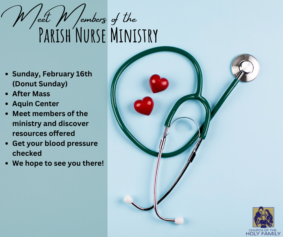 Meet Members of the Parish Nurse Ministry – Church of the Holy Family